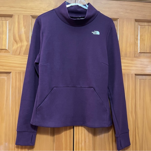 The North Face | Tops | The North Face Purple Funnel Neck Boxy Long ...